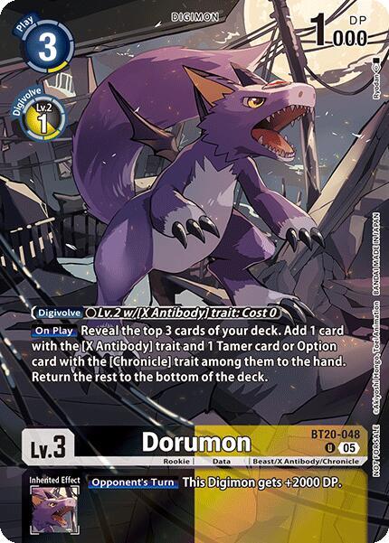 BT20-048 Dorumon Versus Monsters Legend Pack 2025 Single – Mr Present